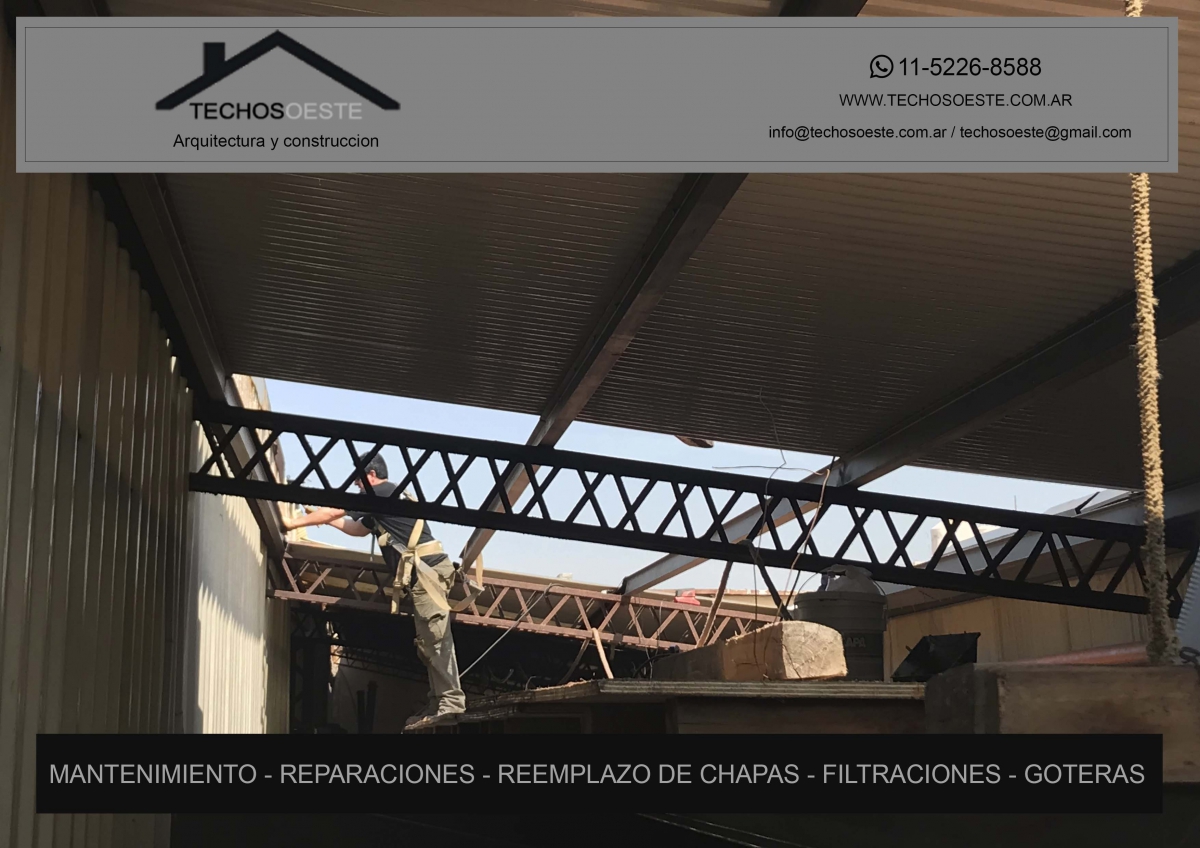 TECHO DE CHAPAS, DISEÑO DE SOBRETECHOS | TECHOS OESTE | www.techosoeste ...